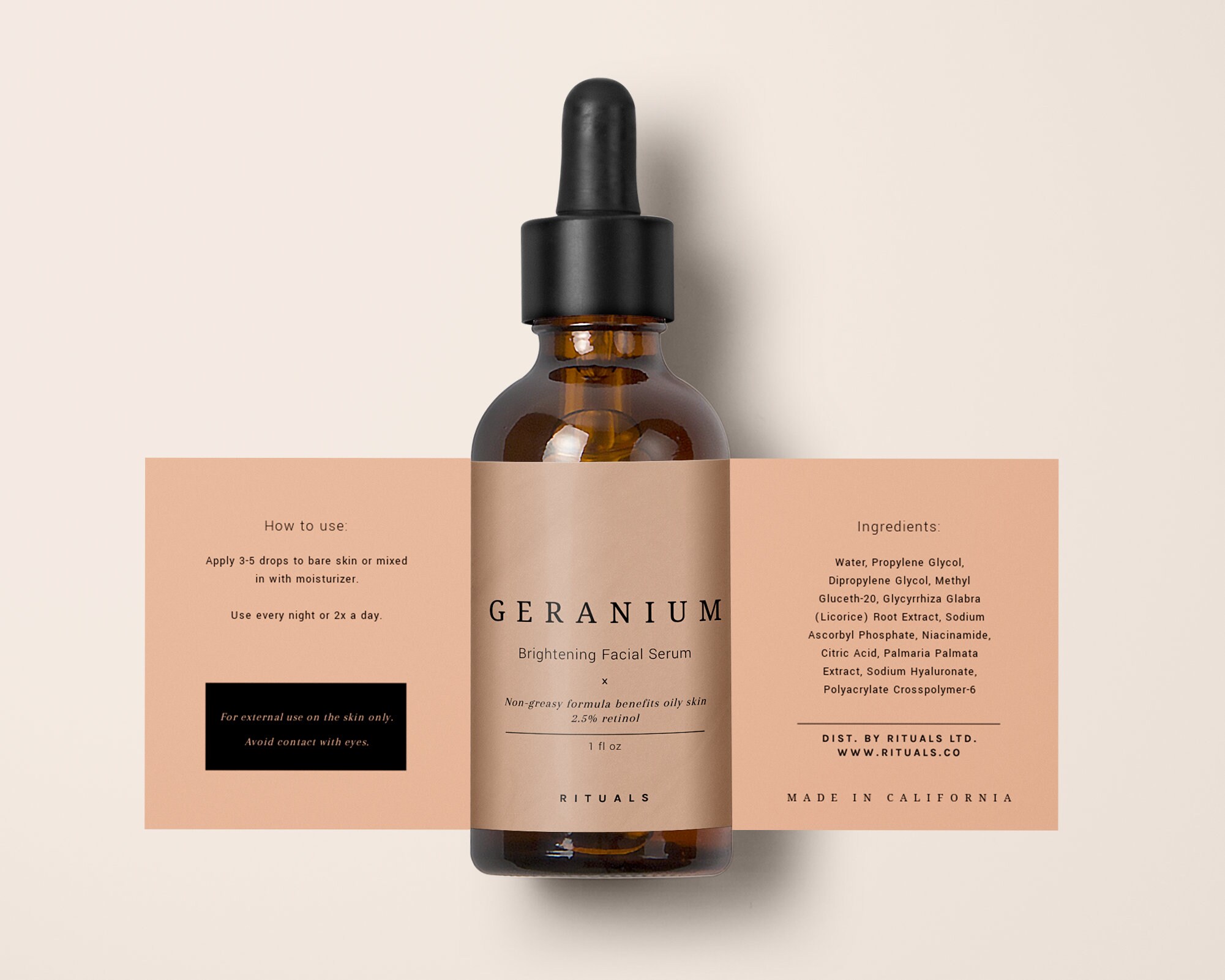 Skin Care Printable Labels DIY 1 Oz Dropper Bottle Serum | Etsy