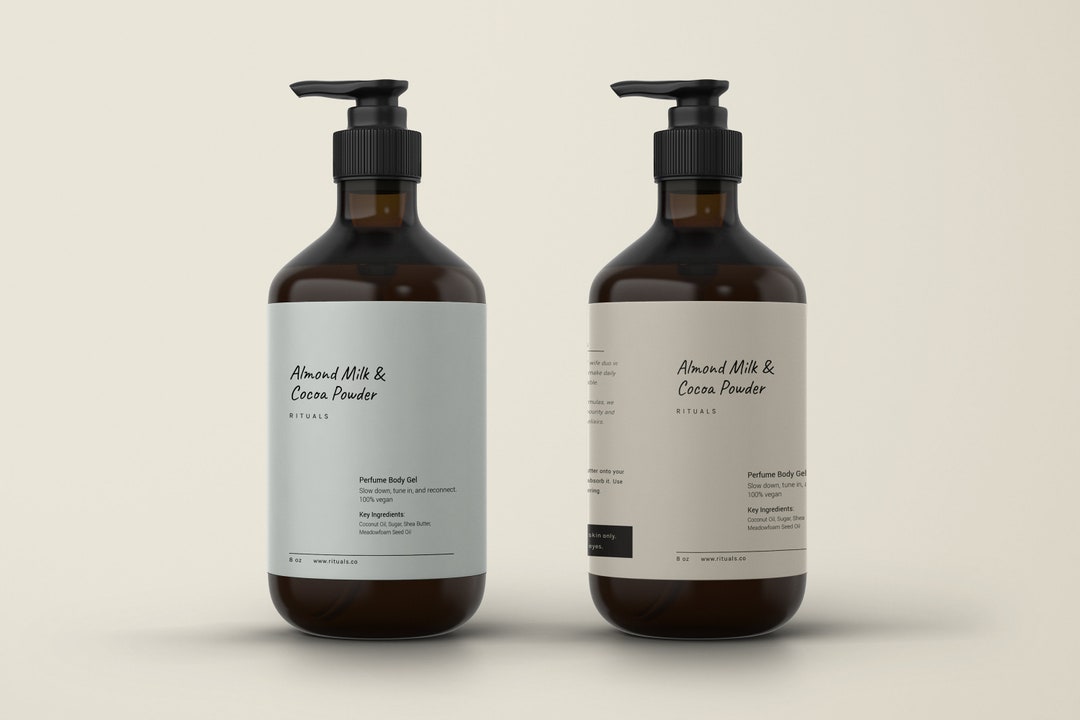 DIY Body Soap Packaging Labels Template Cosmetic Shampoo - Etsy