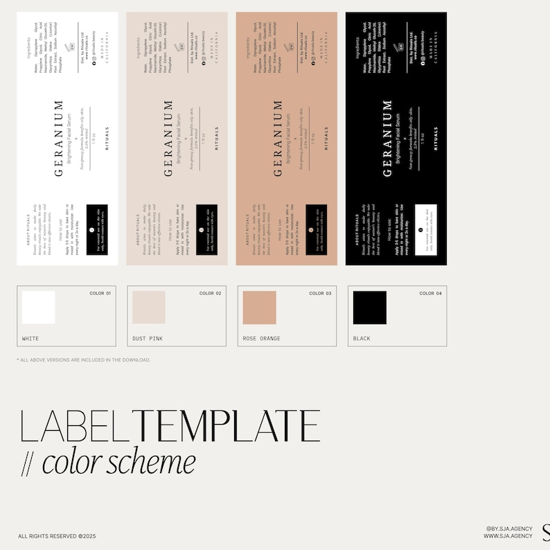 Body Wash Label Template, Custom Lotion Labels, Spa Product Label ...