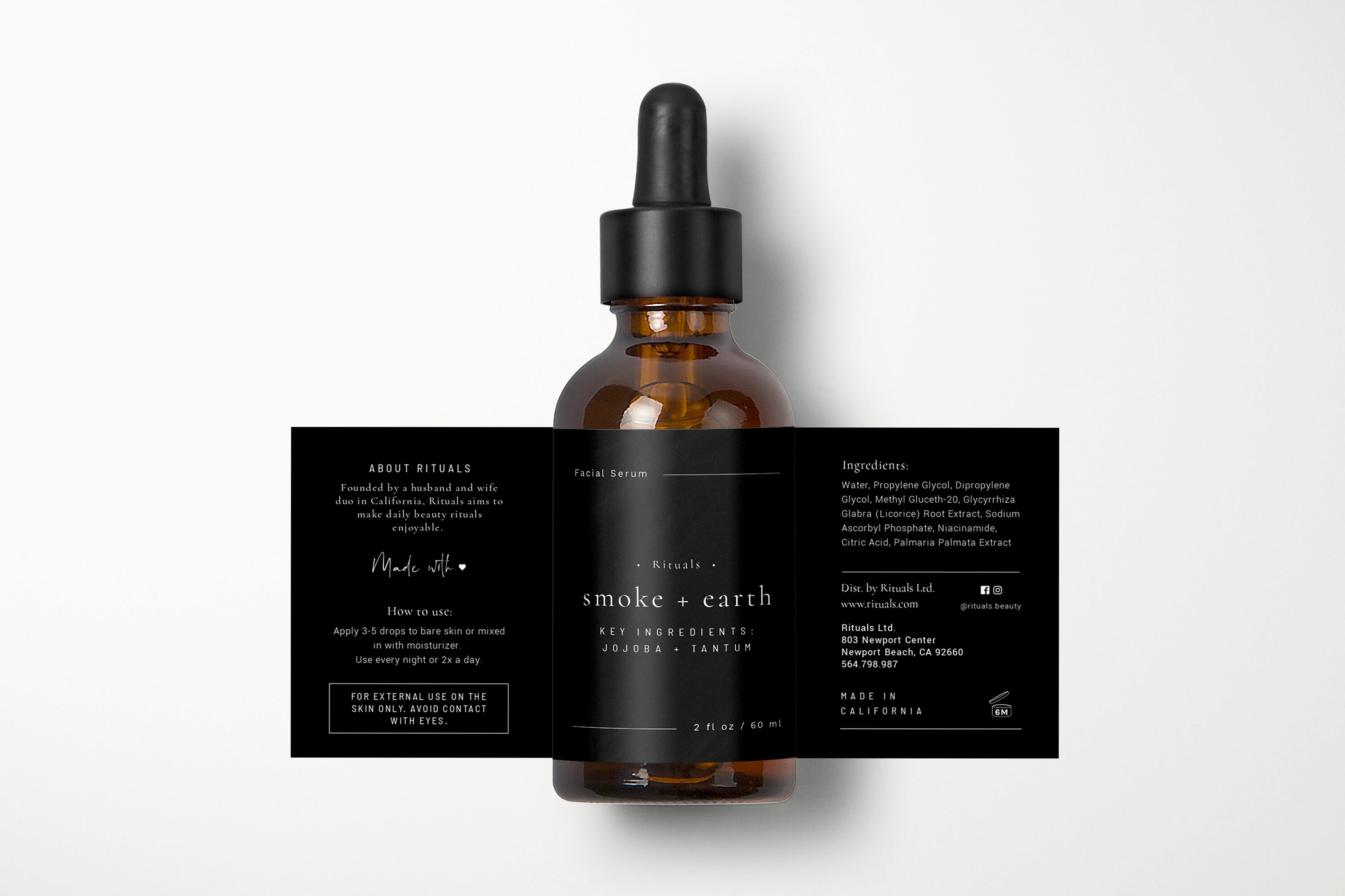 DIY Editable Dropper Bottle Label Template 1 oz Printable | Etsy