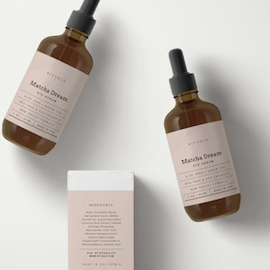Custom Product Label Template for Tincture Dropper Bottle 2oz ...