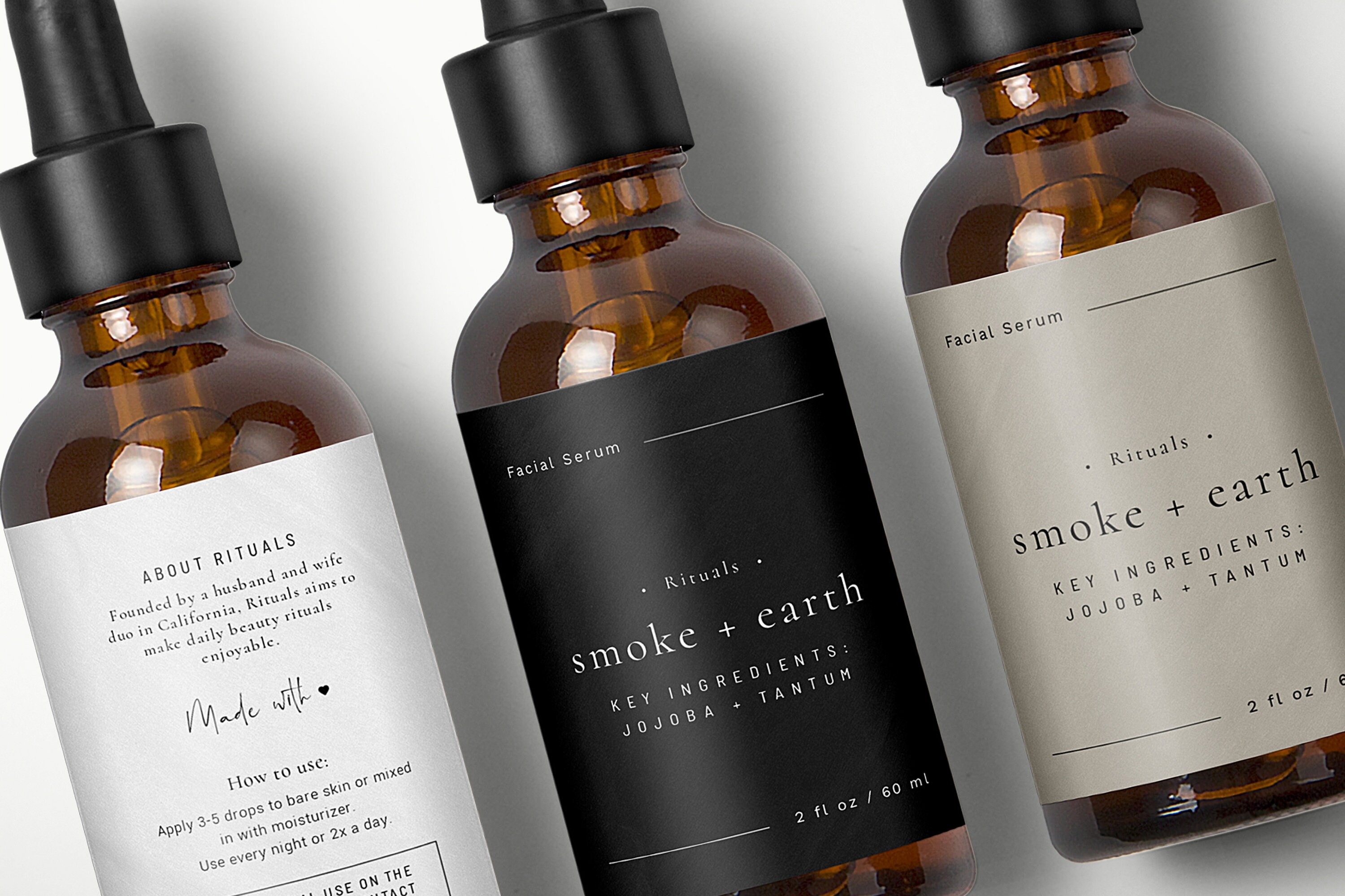 DIY Editable Dropper Bottle Label Template 1 oz Printable | Etsy