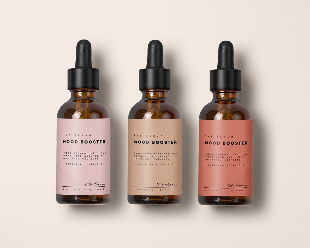 Editable Serum Stickers & Dropper Bottle Labels for (Instant Download ...