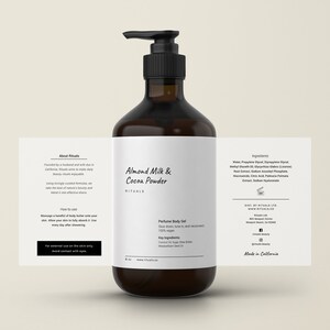 DIY Body Soap Packaging Labels Template Cosmetic Shampoo - Etsy