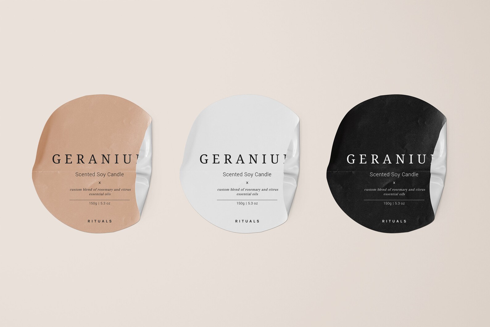 Editable Round Candle Label Template DIY Circle Custom - Etsy