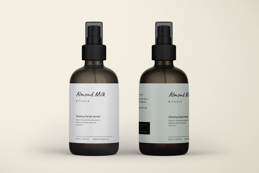 Editable Room Spray Label Template, 4oz Bottle Label Design for Linen ...