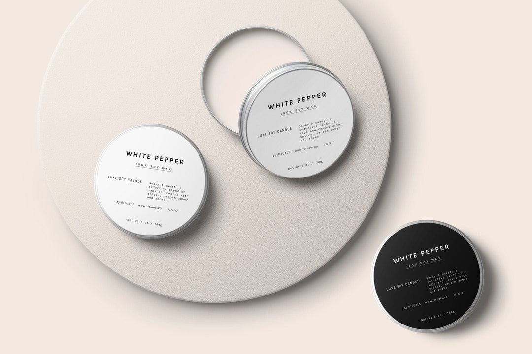 Round Stickers Template for Lip Balm Tin Labels, Circle Lip Scrub Label ...