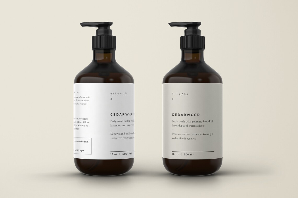 DIY Shampoo Label Template 8 Oz Product Labels for Body Wash - Etsy