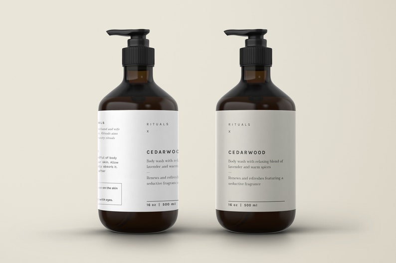 DIY Shampoo Label Template 8 Oz Product Labels for Body Wash - Etsy