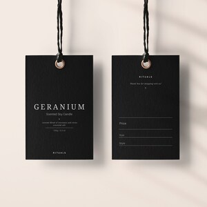 Editable Product Tag Template DIY Custom Hang Tags - Etsy