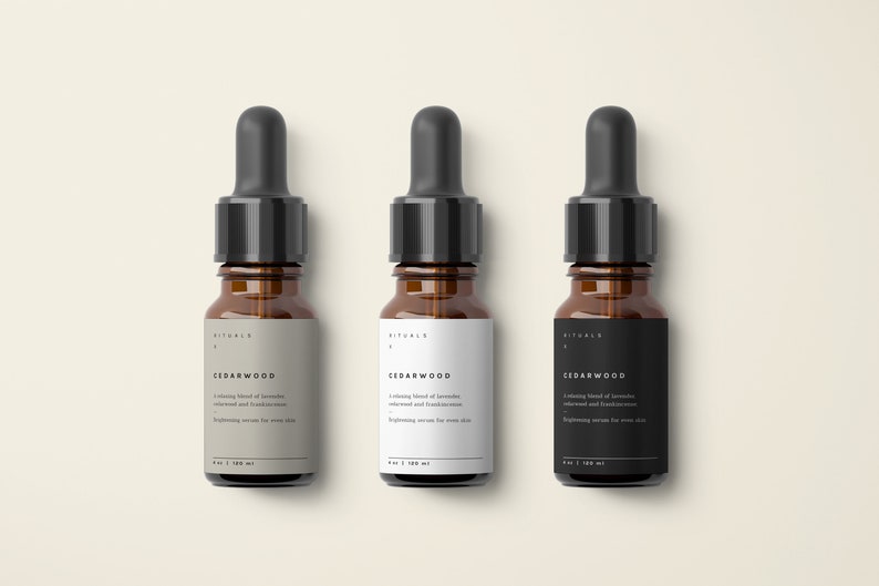 Beauty Product Cosmetic Labels Dropper Mini Bottle Label - Etsy