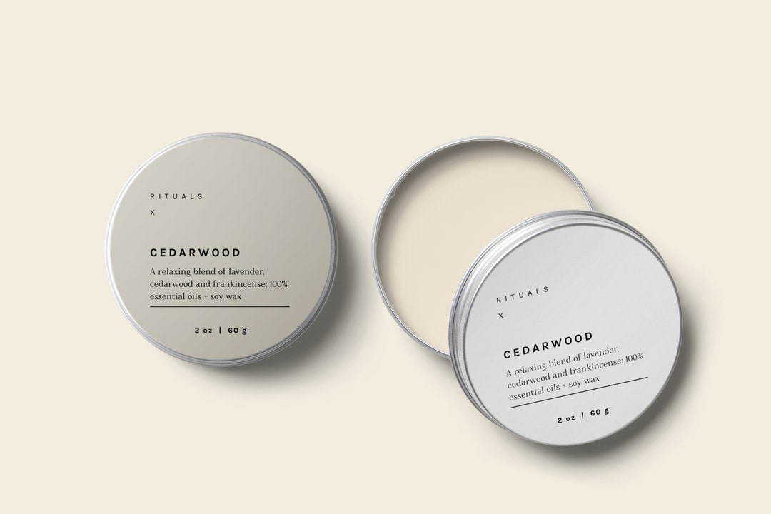 Round Lip Balm Tin Lid Labels Template DIY, Round Lip Gloss Stickers ...