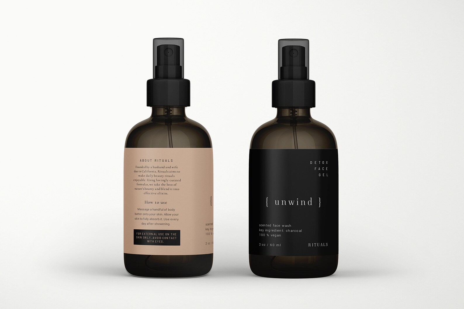 4 Oz Bottle Skincare Labels Template Shampoo Cosmetic - Etsy