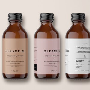Body Wash Label Template, Custom Lotion Labels, Spa Product Label ...