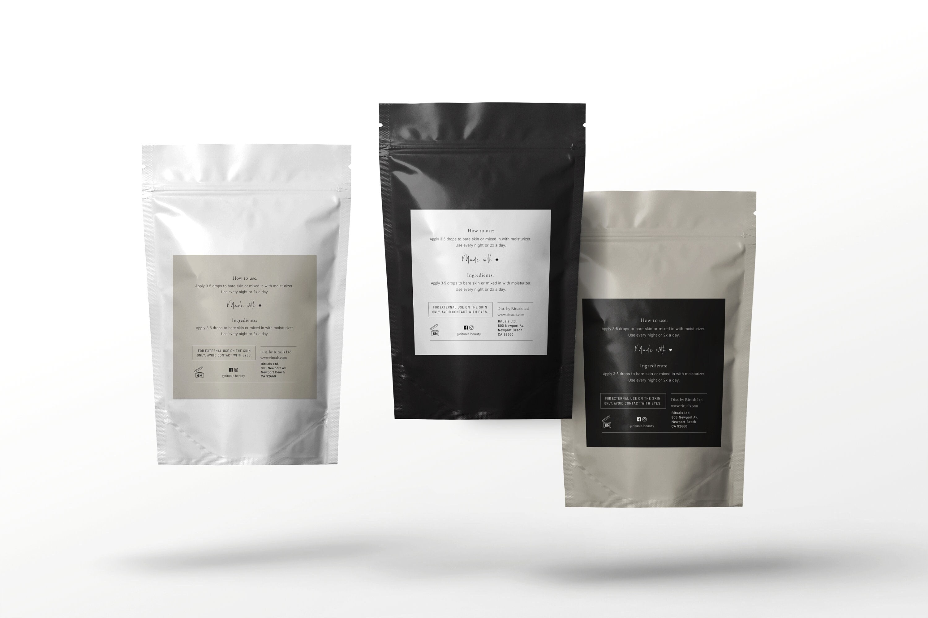 Editable Pouch Back Labels Template Cosmetic Pouch Product - Etsy UK