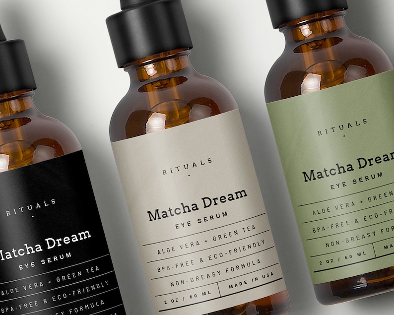 Skincare Beauty Product Labels Custom 1 Oz Mini Bottle - Etsy