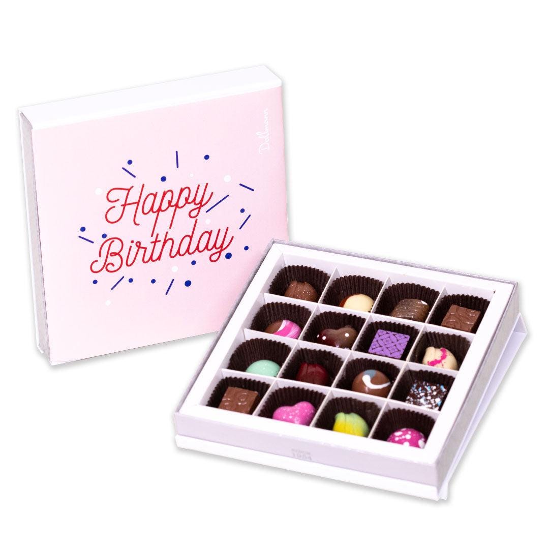16 Piece Happy Birthday Chocolate Box - Etsy