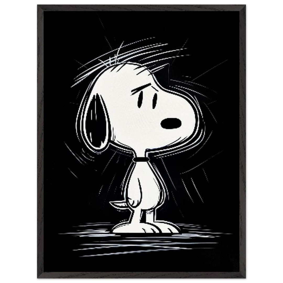 Snoopy Schwarz Weiss