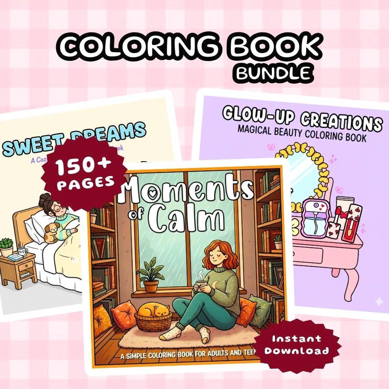 Girl Coloring Book: 150+ Bold & Easy Designs (digital Download) - Etsy