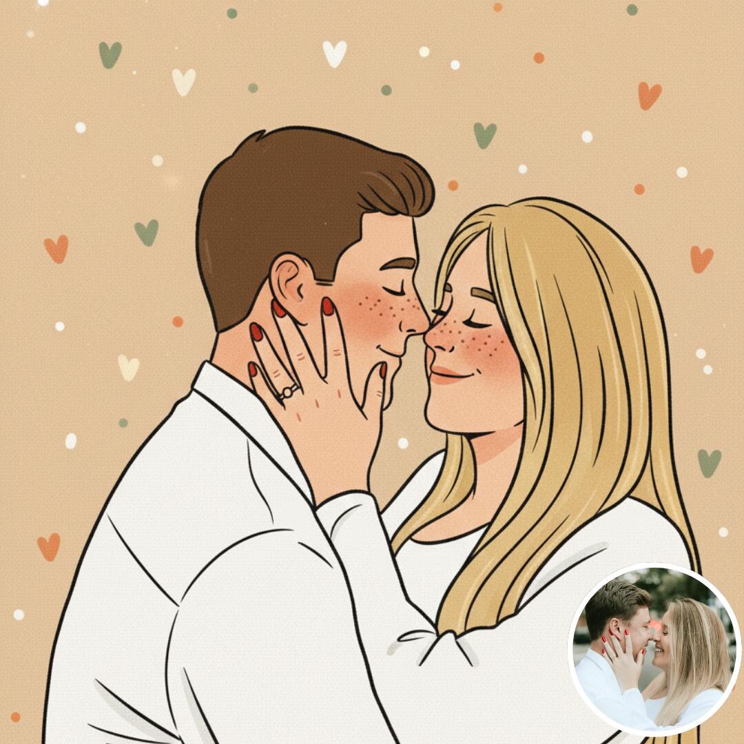 Buy Family Portrait From Photo, Cute Personalized Family Drawing ...