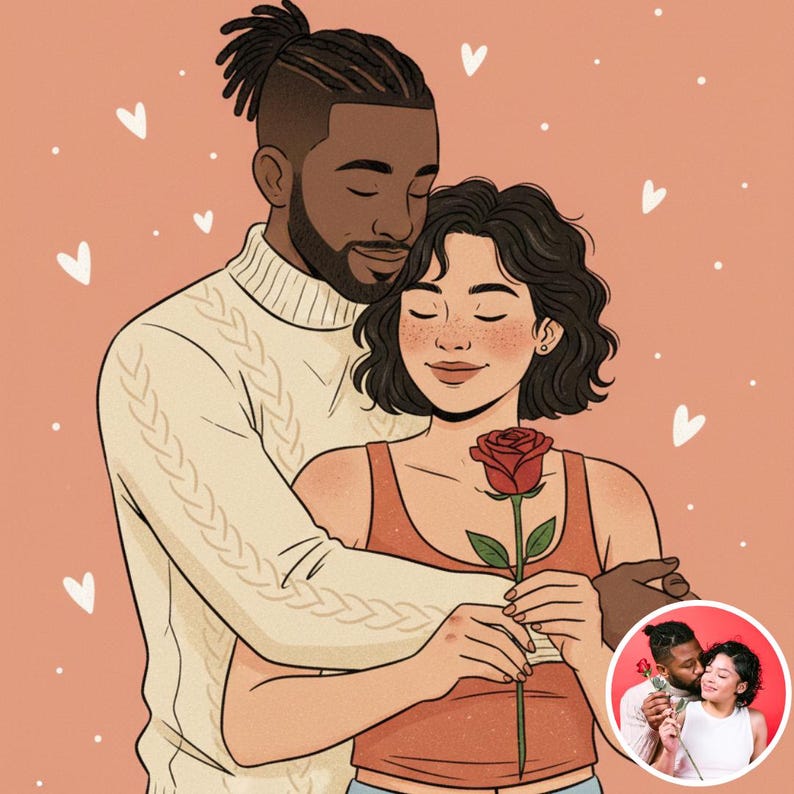 Buy Family Portrait From Photo, Cute Personalized Family Drawing ...