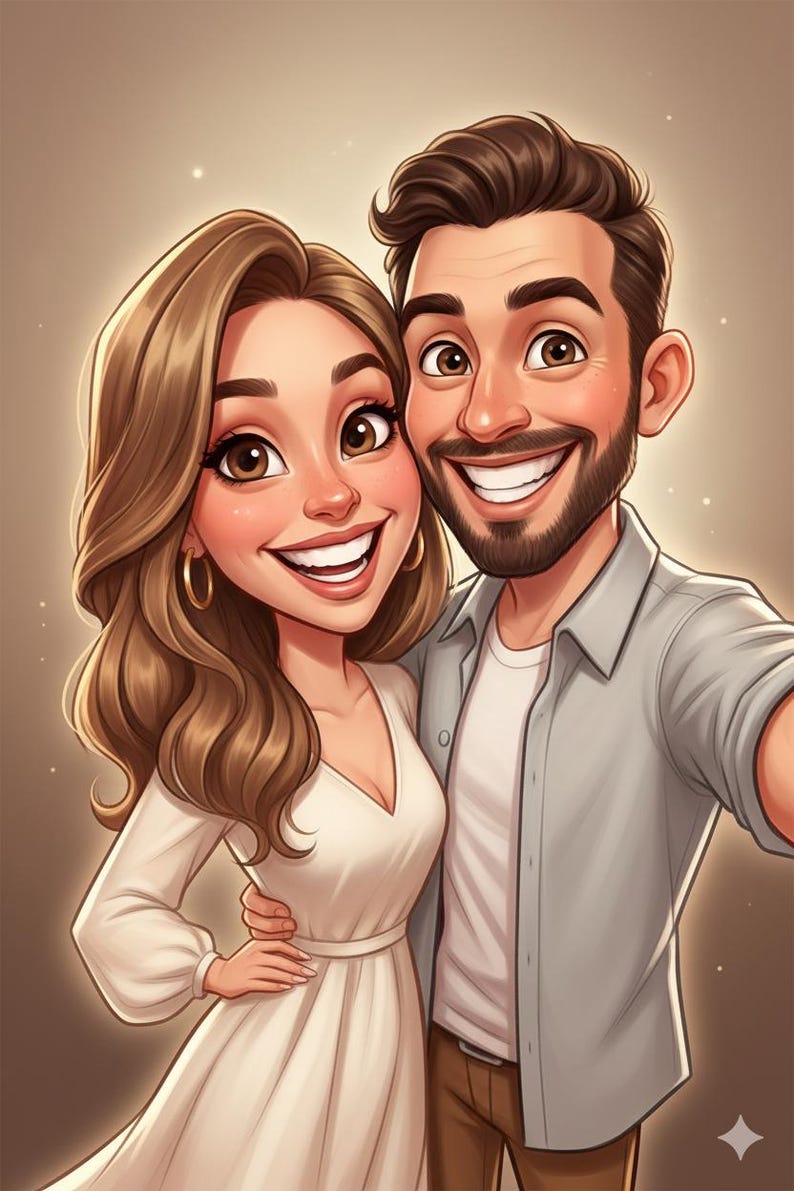 Buy Personalized Funny Caricature Portrait Digital Cartoon Art From ...