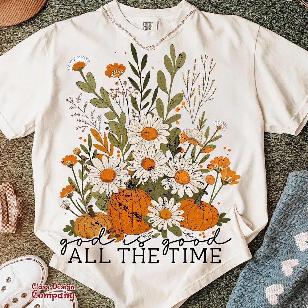 Fall Christian PNG: God is Good, Pumpkin Design (digital Download) - Etsy
