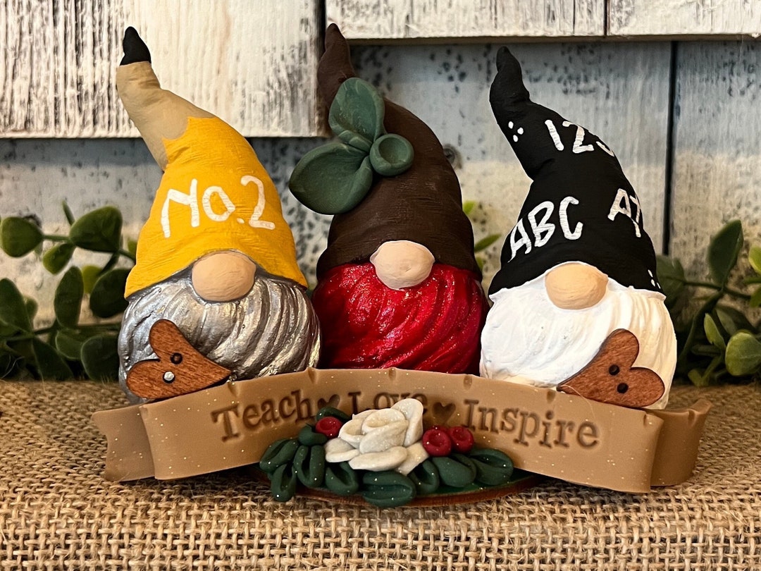 Teacher Trio Set/teacher Gnome/classroom Gnome/classroom Decor/teacher ...