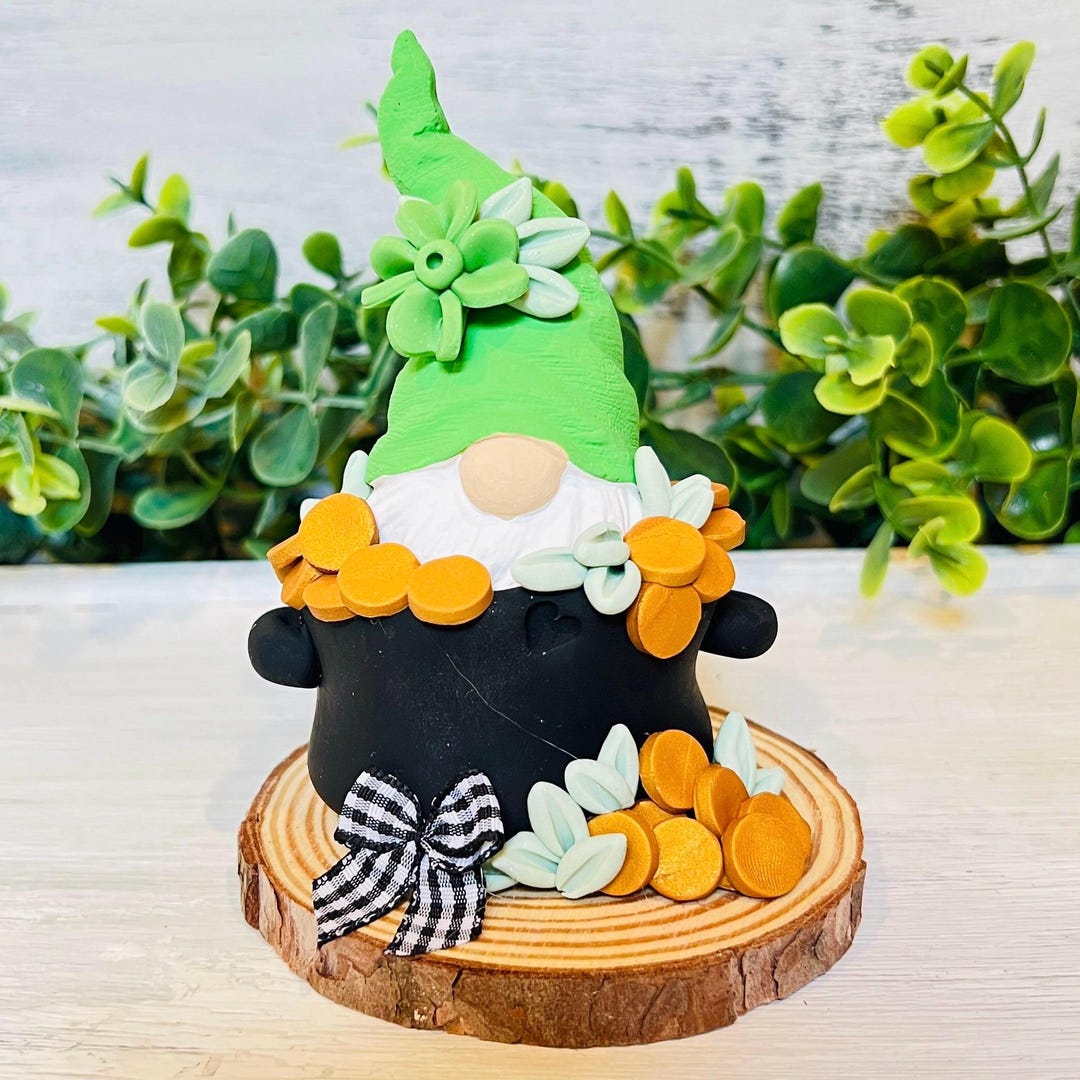 Pot of Gold Gnome/st. Patrick’s Day Gnome/green Gnome/tiered Tray ...