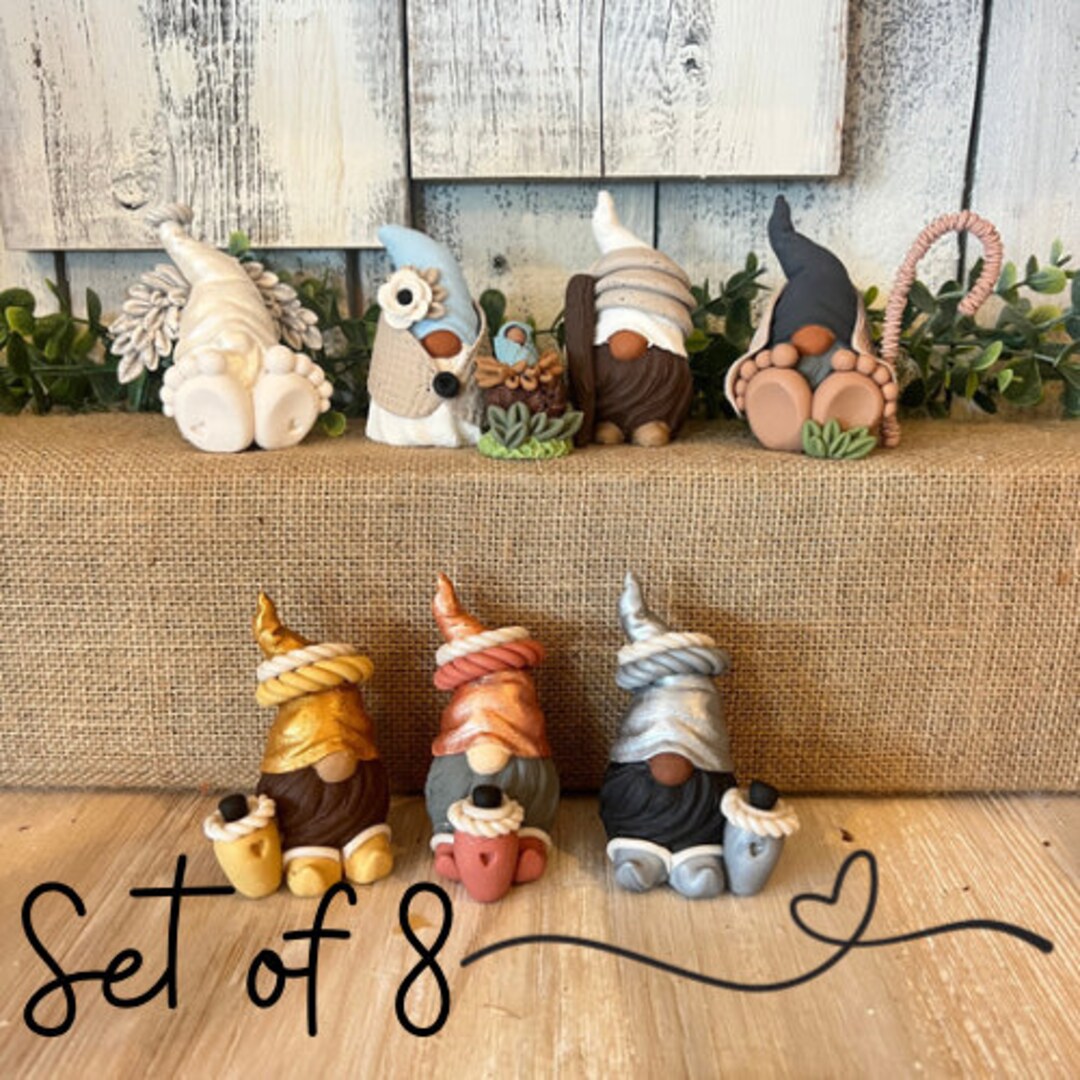 Gnome Nativity Set of 8/nativity Decor/faith/tiered Tray/farmhouse ...