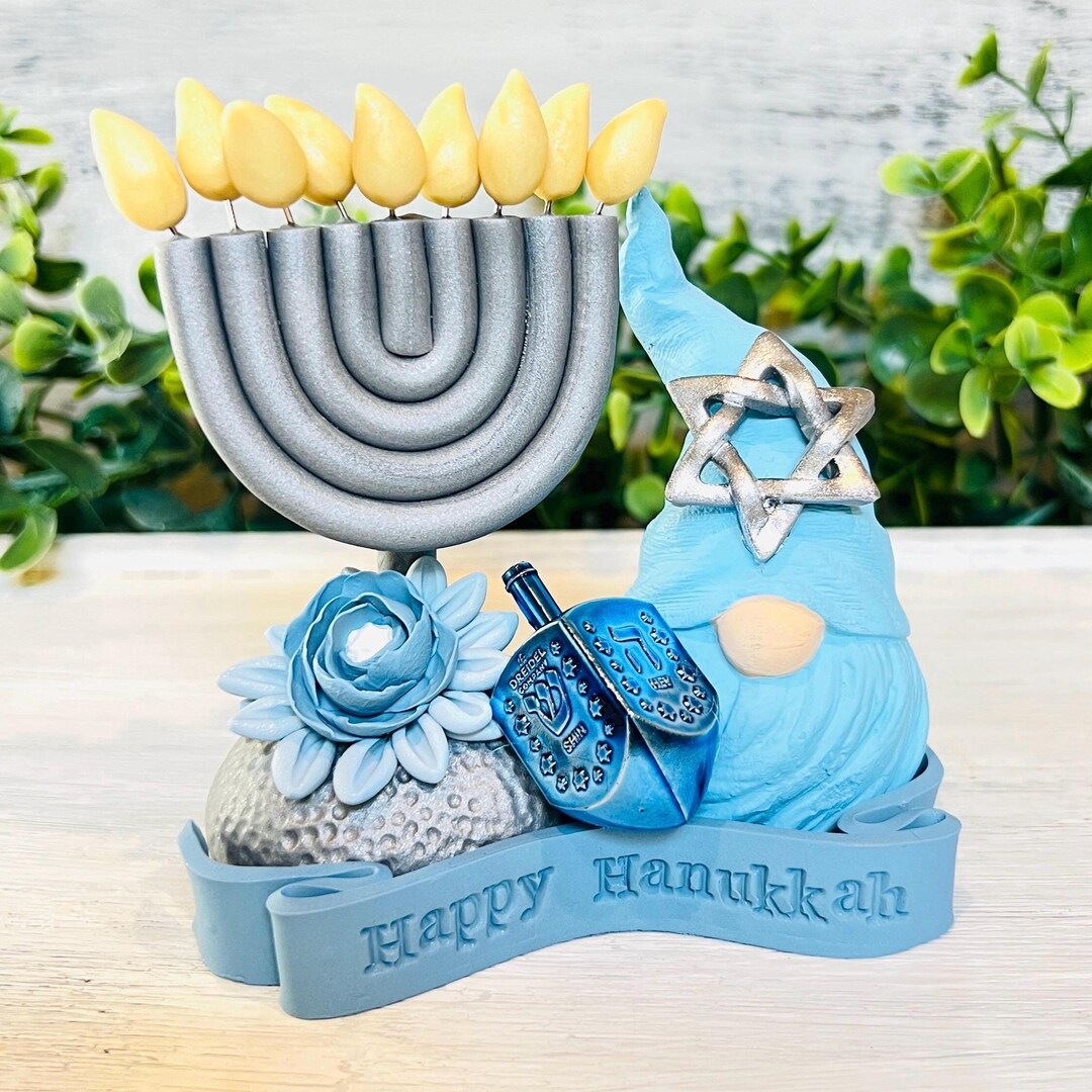 Hanukkah Gnome/holiday Gnome/gnome/happy Hanukkah/tiered Tray Decor ...
