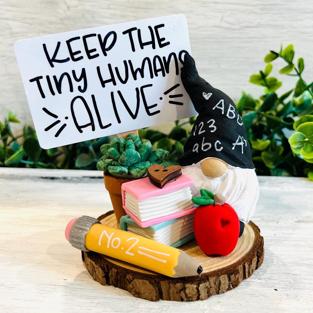 Teacher Gnome/tiny Human/teacher Gnome/classroom Gnome/classroom Decor ...