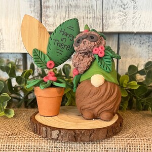 Sloth Gnome/hang in There/tiered Tray Decor/custom Art/clay Art/cute ...