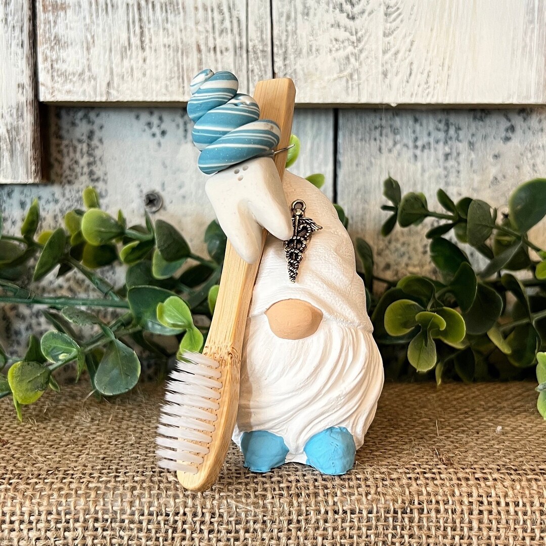 Dentist Gnome/dental Gnome/dental Hygienist Gnome/tiered Tray Gnome ...