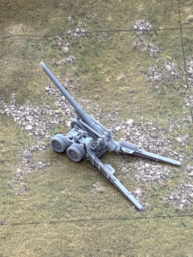 WW2 USA 155mm Long Tom Artillery - 3D Resin War Gaming Models - Etsy