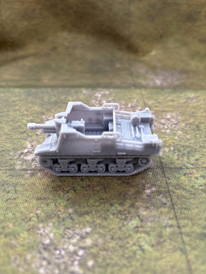 WW2 BRITISH Sexton 3D Resin Printed Historical War Gaming Model Tank ...