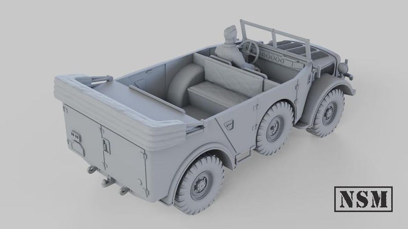 WW2 German Horch Field Car by Night Sky Miniatures - Etsy