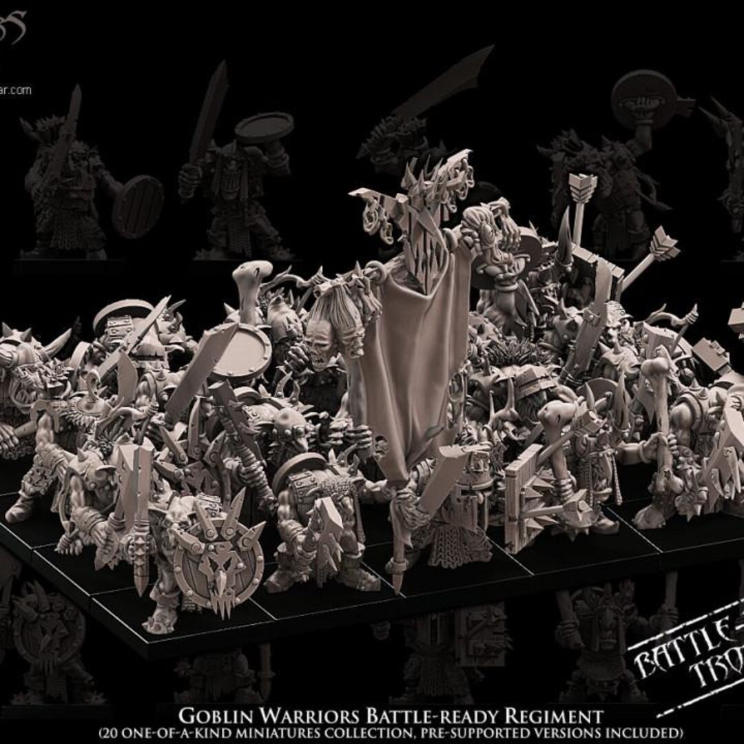 Goblin Warriors Battle-ready Regiment 20 Figures - Etsy