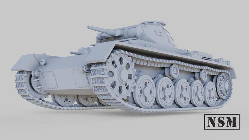 WW2 German Panzer III Ausf A by Night Sky Miniatures - Etsy
