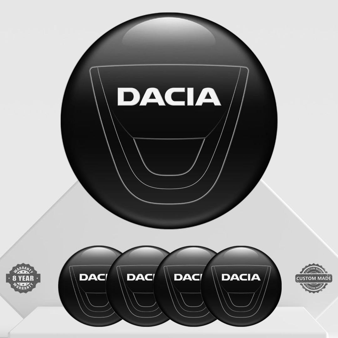 Epoxy Resin Stickers Dacia for Wheel Center Caps - 4 Pack // Best ...