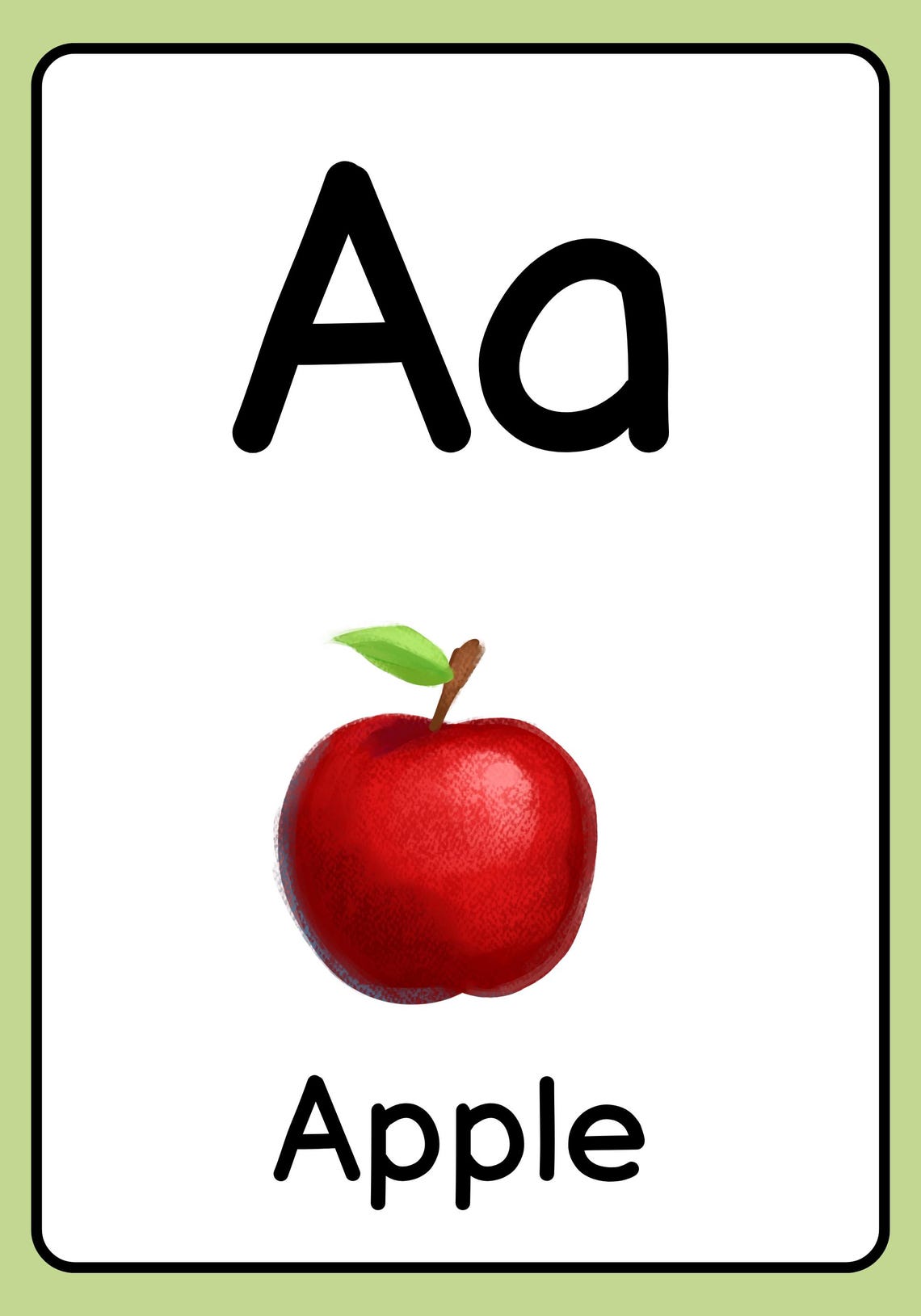 Alphabet Flashcards A–Z | Toddler Preschool Learning Printable | ABC ...