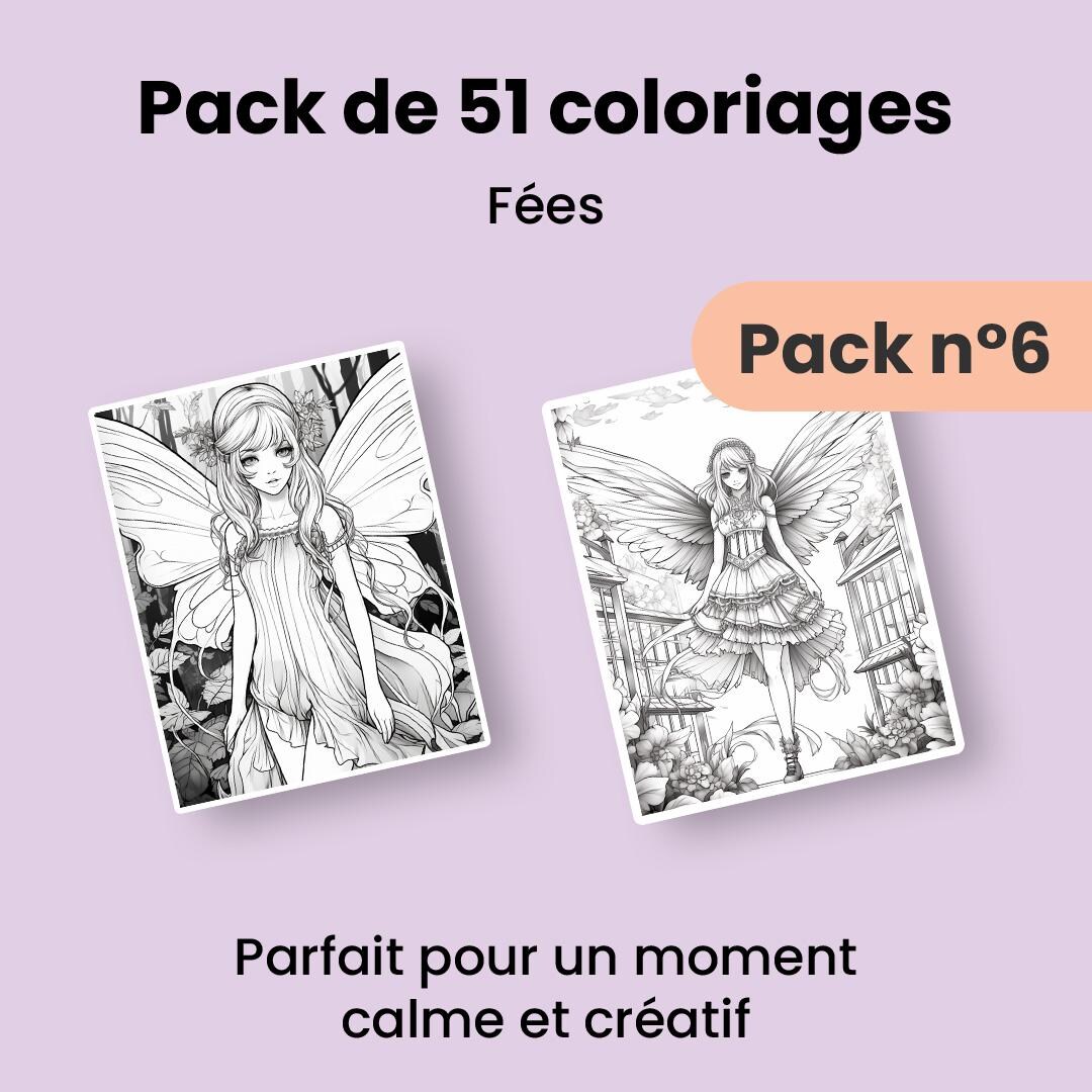 50 Enchanted Fairy Coloring Pages – Printable Fairy Drawings - Etsy