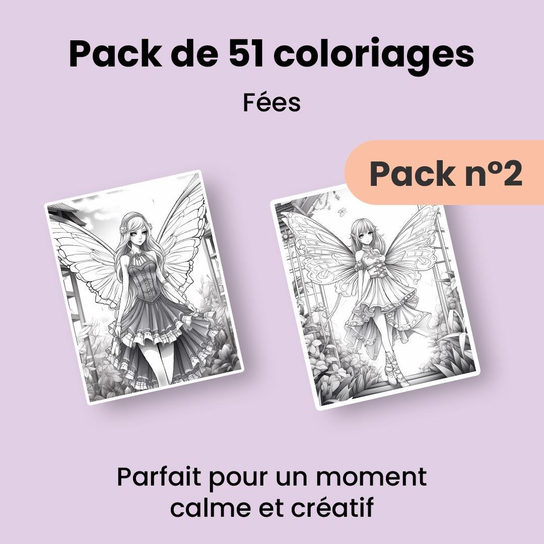 Fairy Tale Coloring Pages – 50 Printable Pages – Magical Anti-stress ...