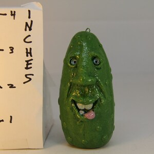Christmas Pickle With Silly Face Ornament - Etsy