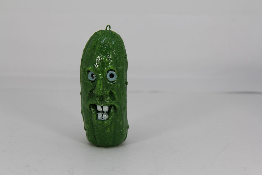 Christmas Pickle With Silly Face Ornament - Etsy
