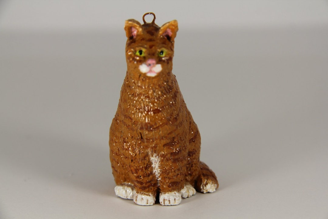 Orange Tabby Cat, Figure/ornament - Etsy