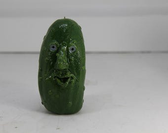 Christmas Pickle With Silly Face Ornament - Etsy