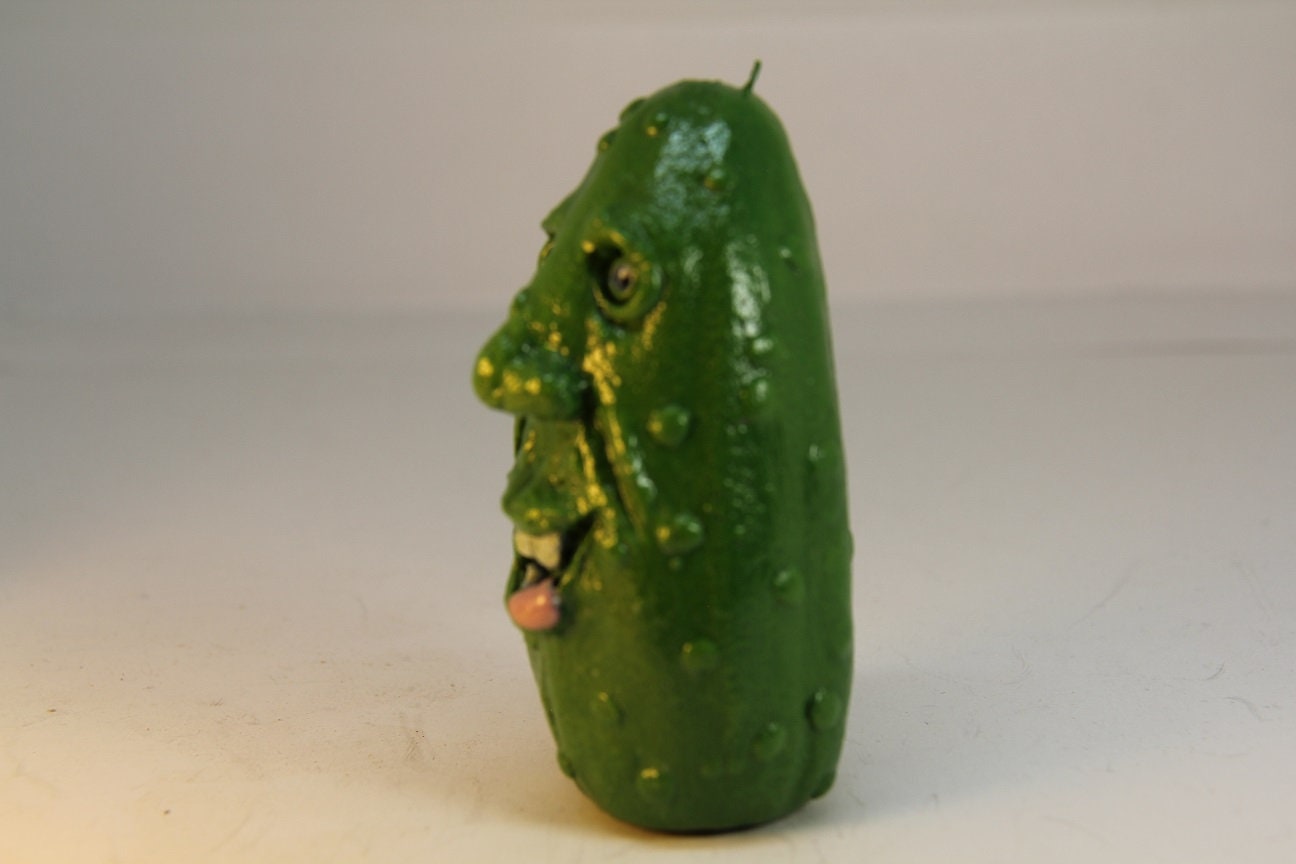 Christmas Pickle With Silly Face Ornament - Etsy