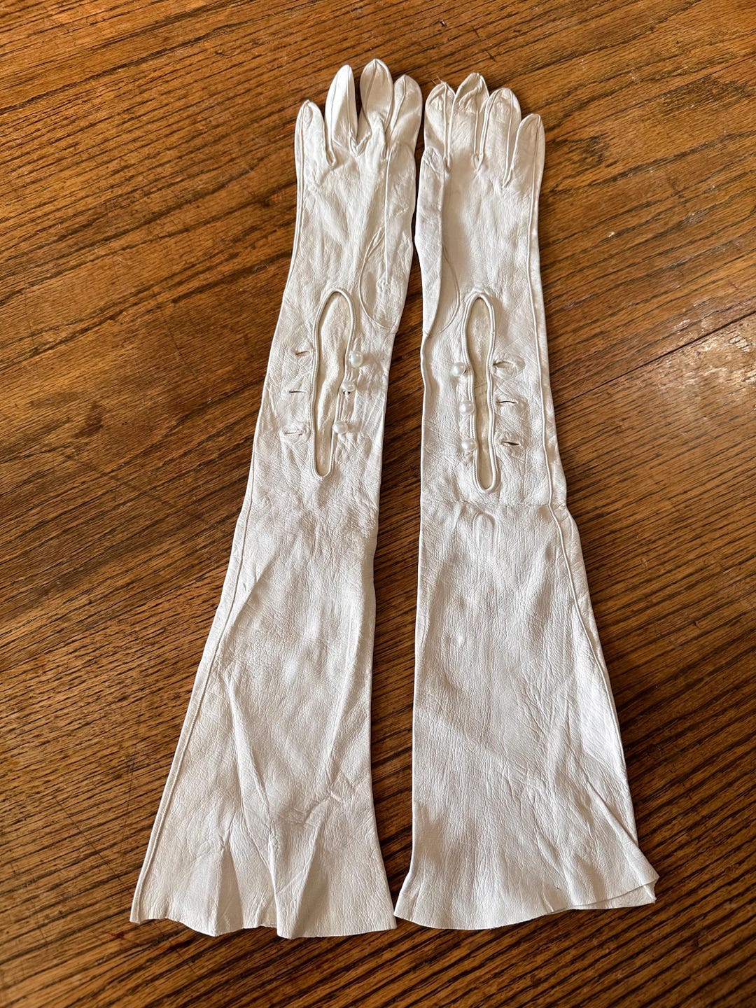 Antique White Cotton Gloves | Edwardian/victorian Era | Delicate ...