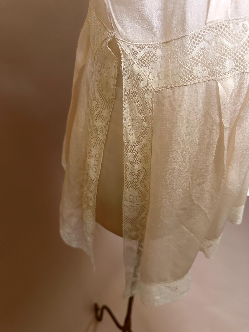 Antique Edwardian Silk & Lace Bed Jacket | European Lingerie Blouse ...